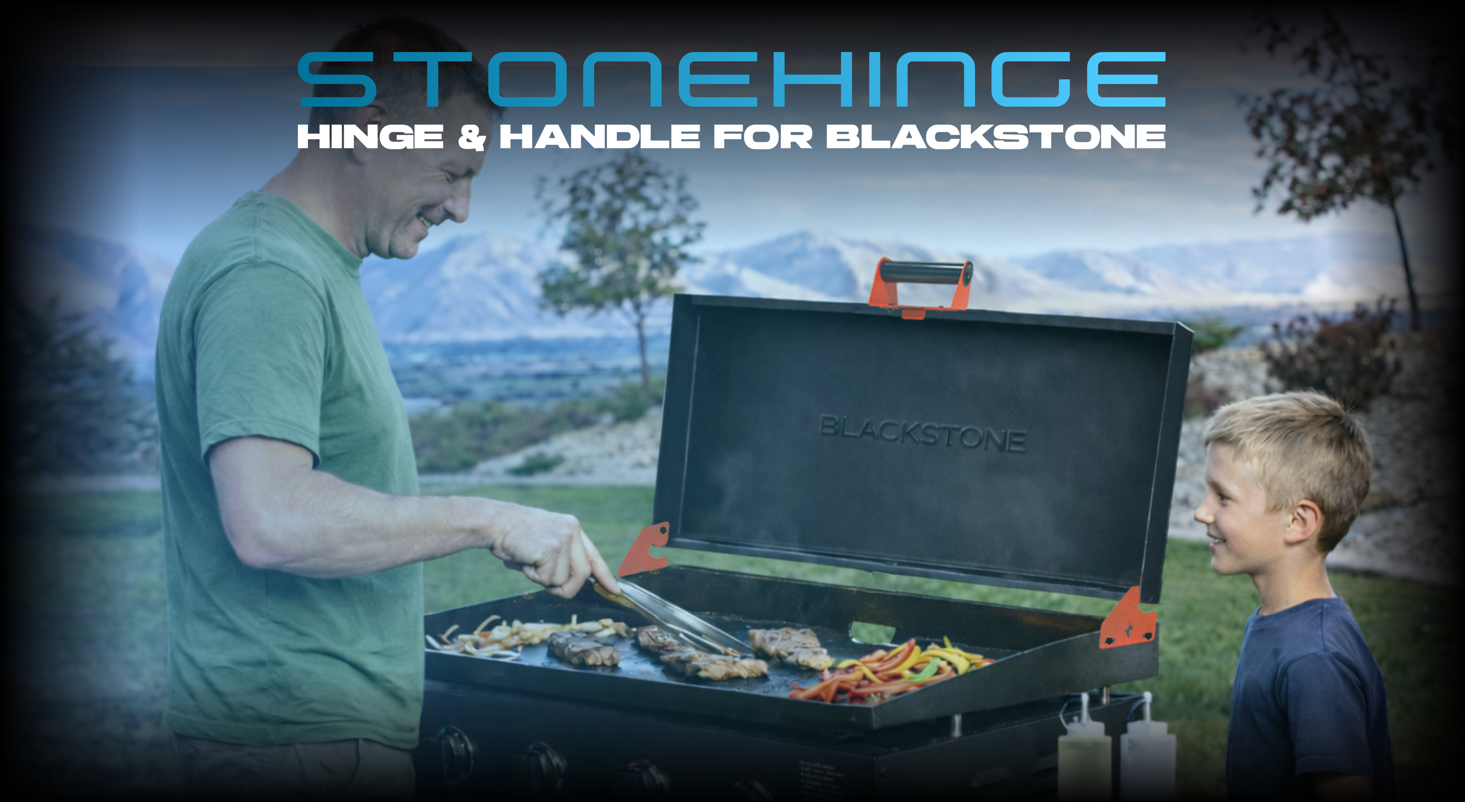 Stone Hinge - Hinge and Handle for Blackstone Griddles